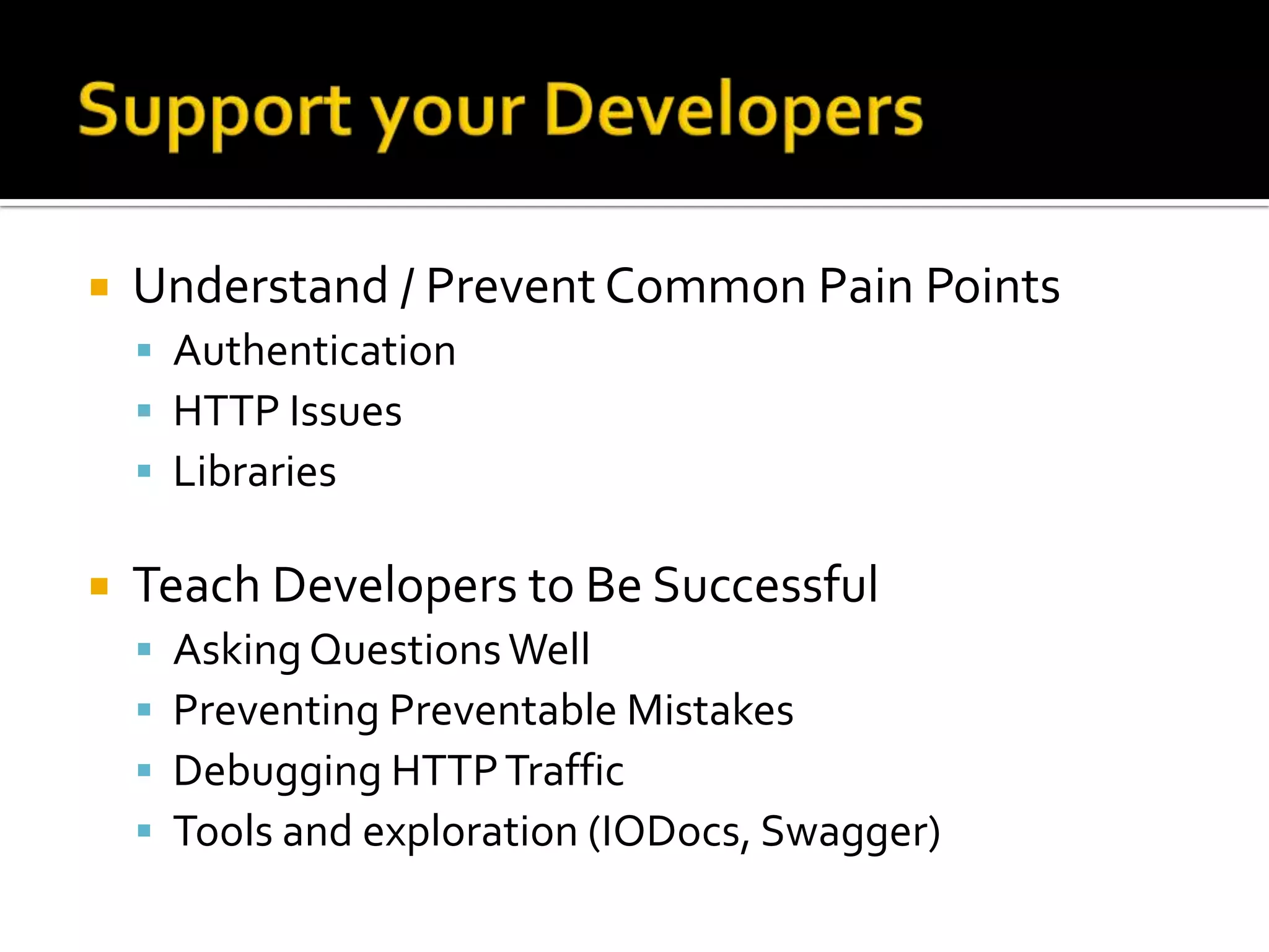 Designing for developers | PPT