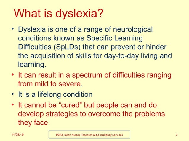 Designing For Dyslexia | PPT | Brain and Nervous System Disorders ...