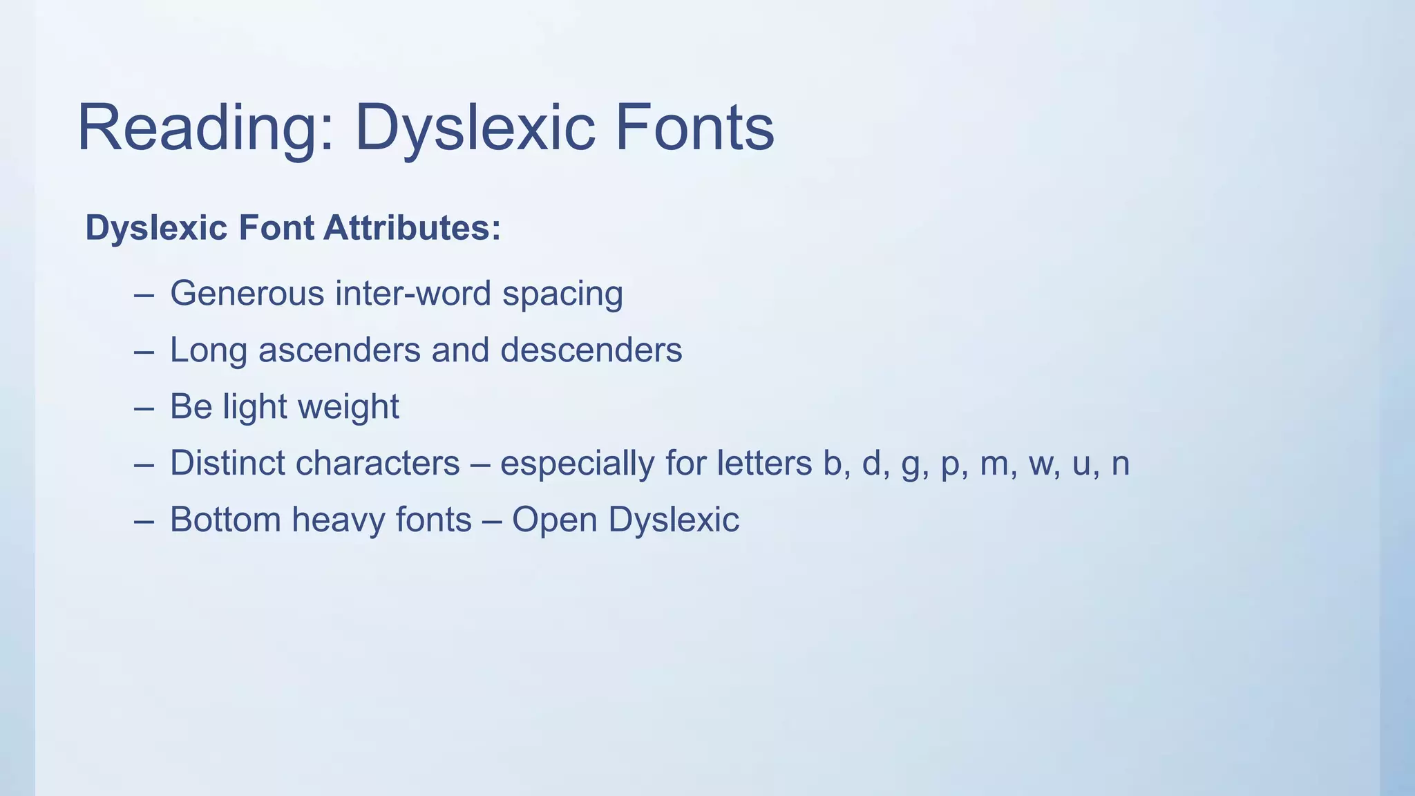 Designing for Dyslexia - UXPA | PPTX