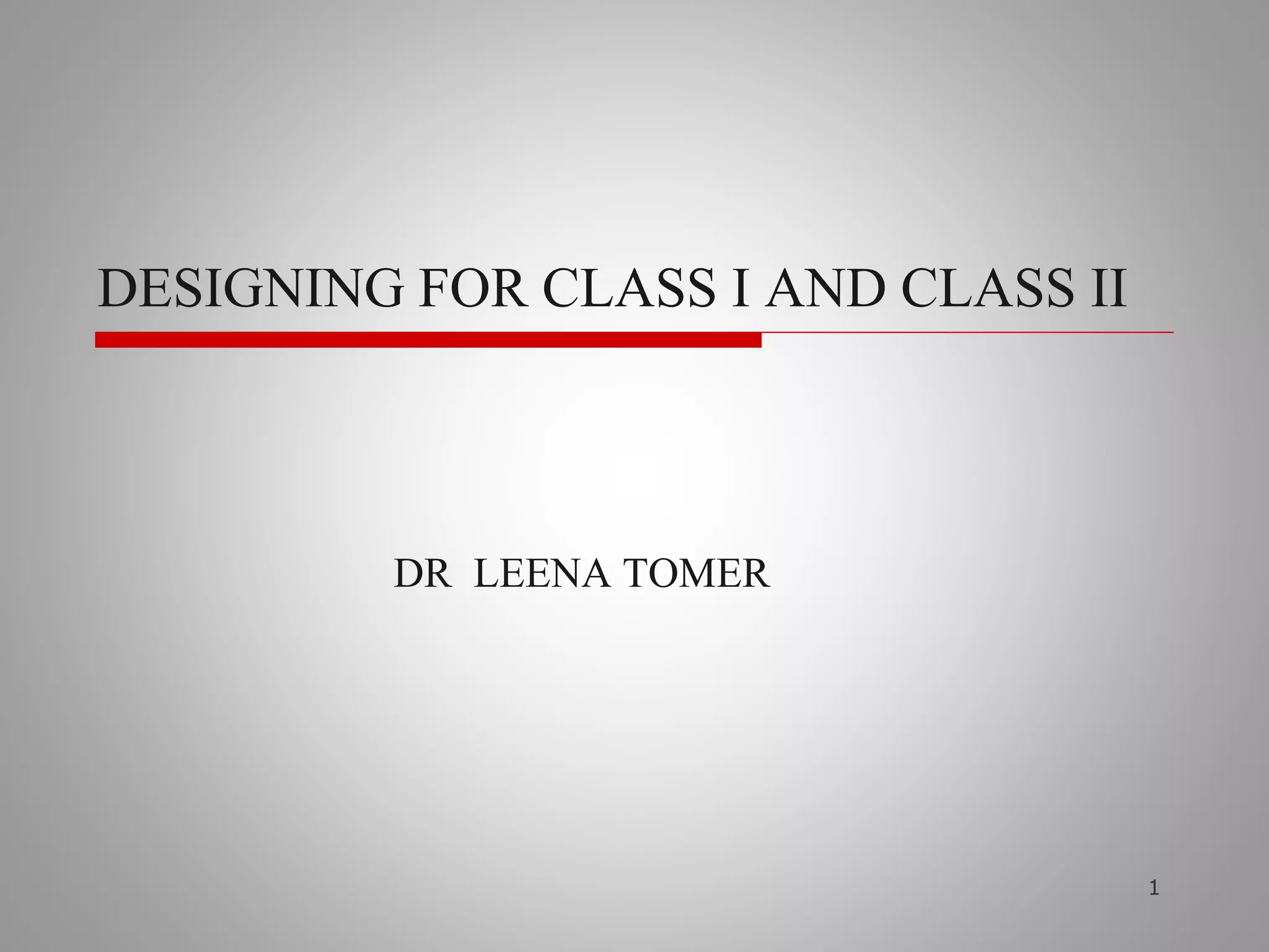 Designing for kennedy class i and class ii | PPT