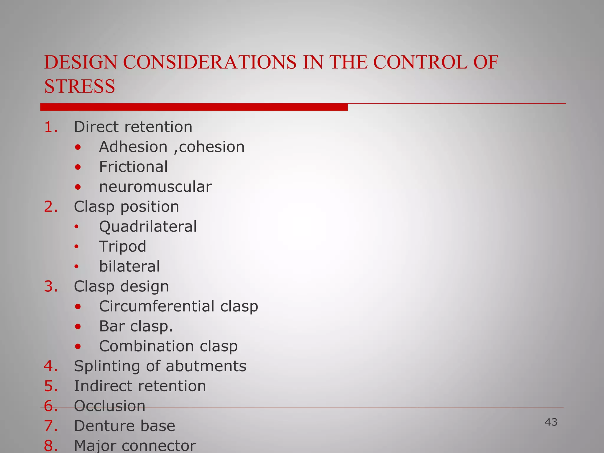 Designing for kennedy class i and class ii | PPT