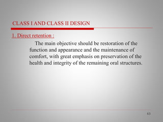 Designing for kennedy class i and class ii | PPT