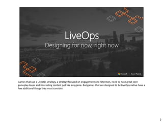 Designing for live ops | PDF
