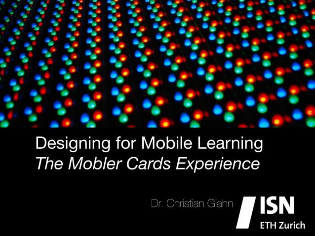 Designing for Mobile Learning | PPT