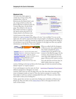 Designing for the scent of information (Jared M. Spool, Christine ...