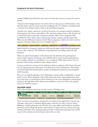 Designing for the scent of information (Jared M. Spool, Christine ...