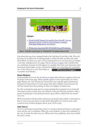 Designing for the scent of information (Jared M. Spool, Christine ...