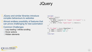 Designing for the internet - Page Objects for the Real World | PPT