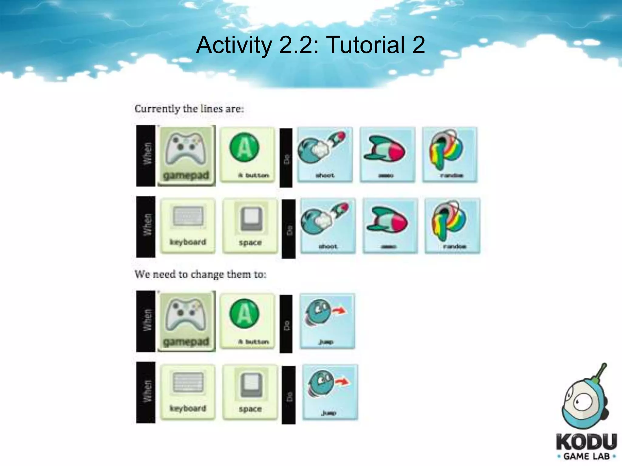 Designing games with kodu_game_lab_v1 | PPTX