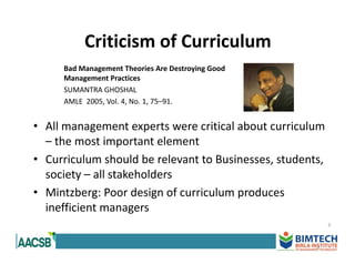 Designing Innovative and Evolving Curriculum in Mission Centric ways | PPT