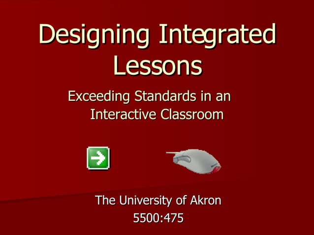 Designing Integrated Lessons | PPT