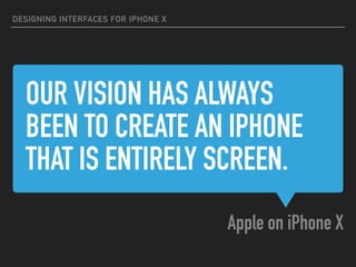 Designing Interfaces for iPhone X | PDF