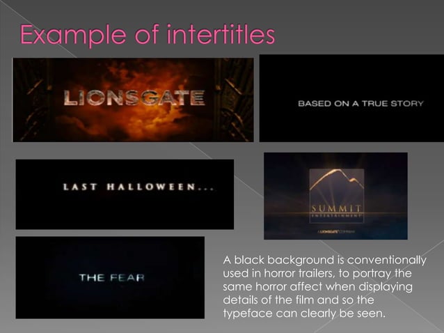 Designing intertitles | PPT