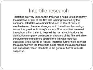 Designing Intertitles | PPTX