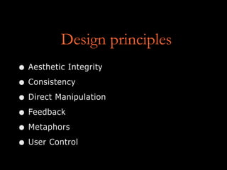 Designing apps for iOS based on its human interface guidelines | PDF