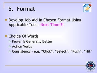 Designing Job Aids | PPT