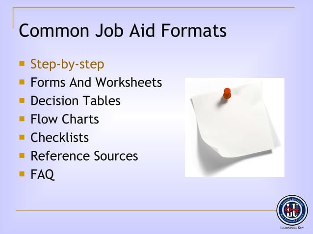 Designing Job Aids | PPT | Internet for Beginners | Internet