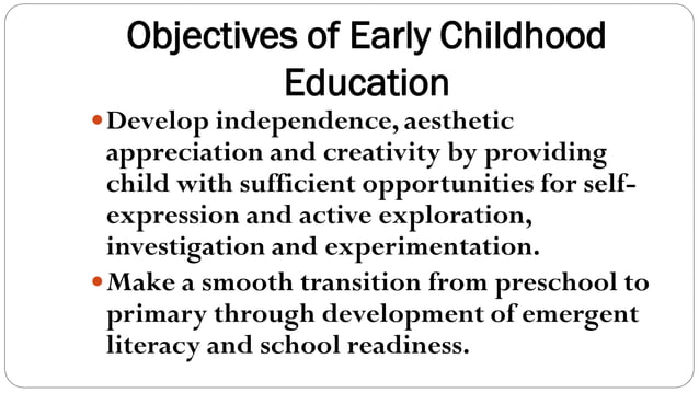 Designing Learning Objectives for Young Children | PPT