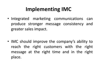 Designing & managing integrated marketing communications | PPTX