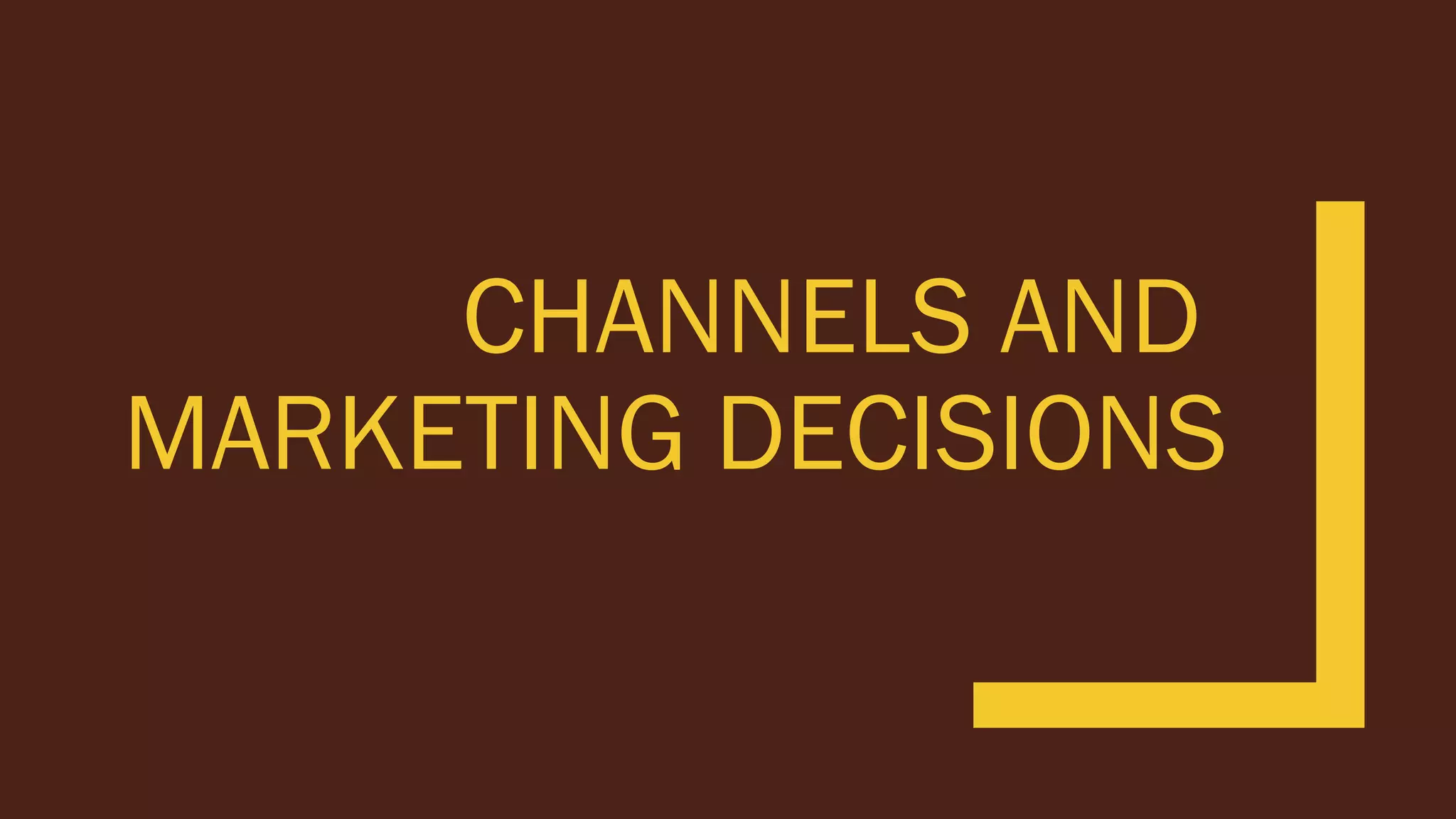 Designing marketing channels | PPT