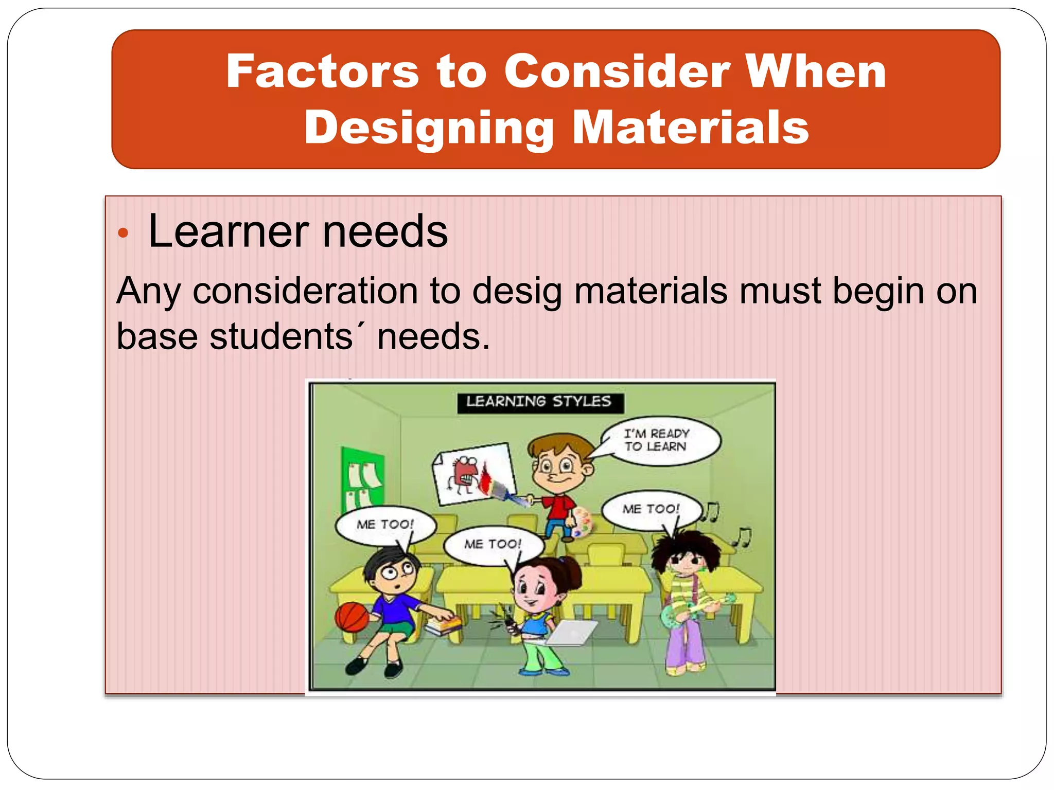 Designing materials for teaching autonomy | PPTX