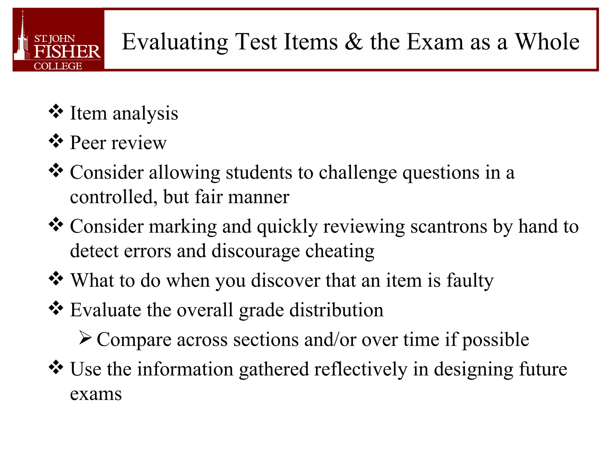 Designing MC Exams | PPT