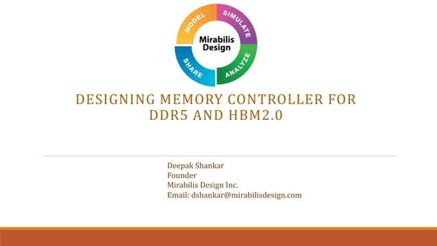 Designing memory controller for ddr5 and hbm2.0 | PPTX | Operating ...