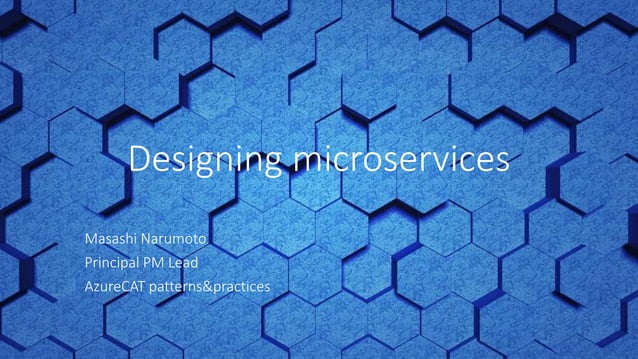 Designing microservices | PPT