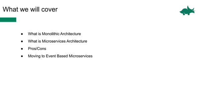 Introduction to event based microservices | PPT Introduction to event based microservices | PPT