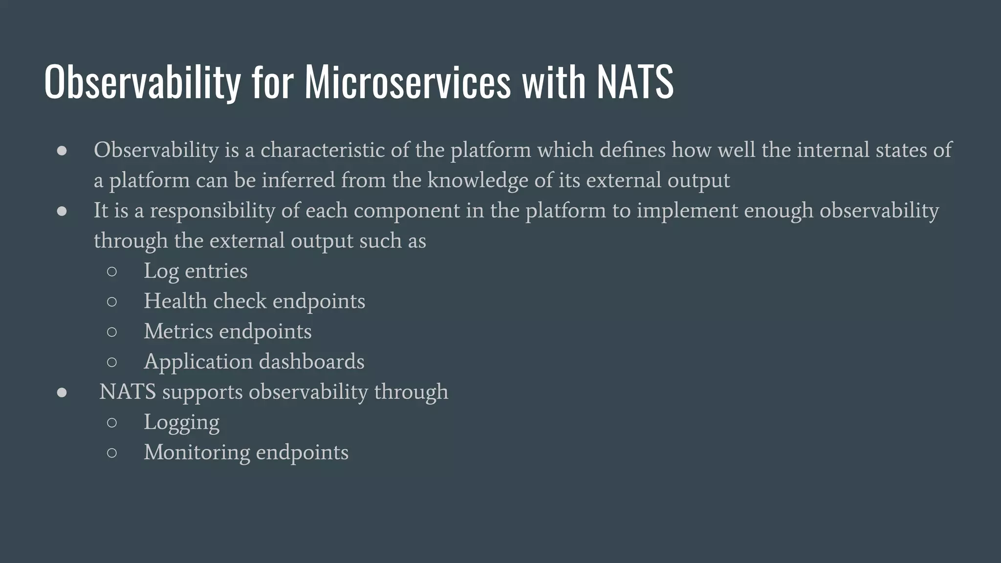 Designing microservices platforms with nats | PDF