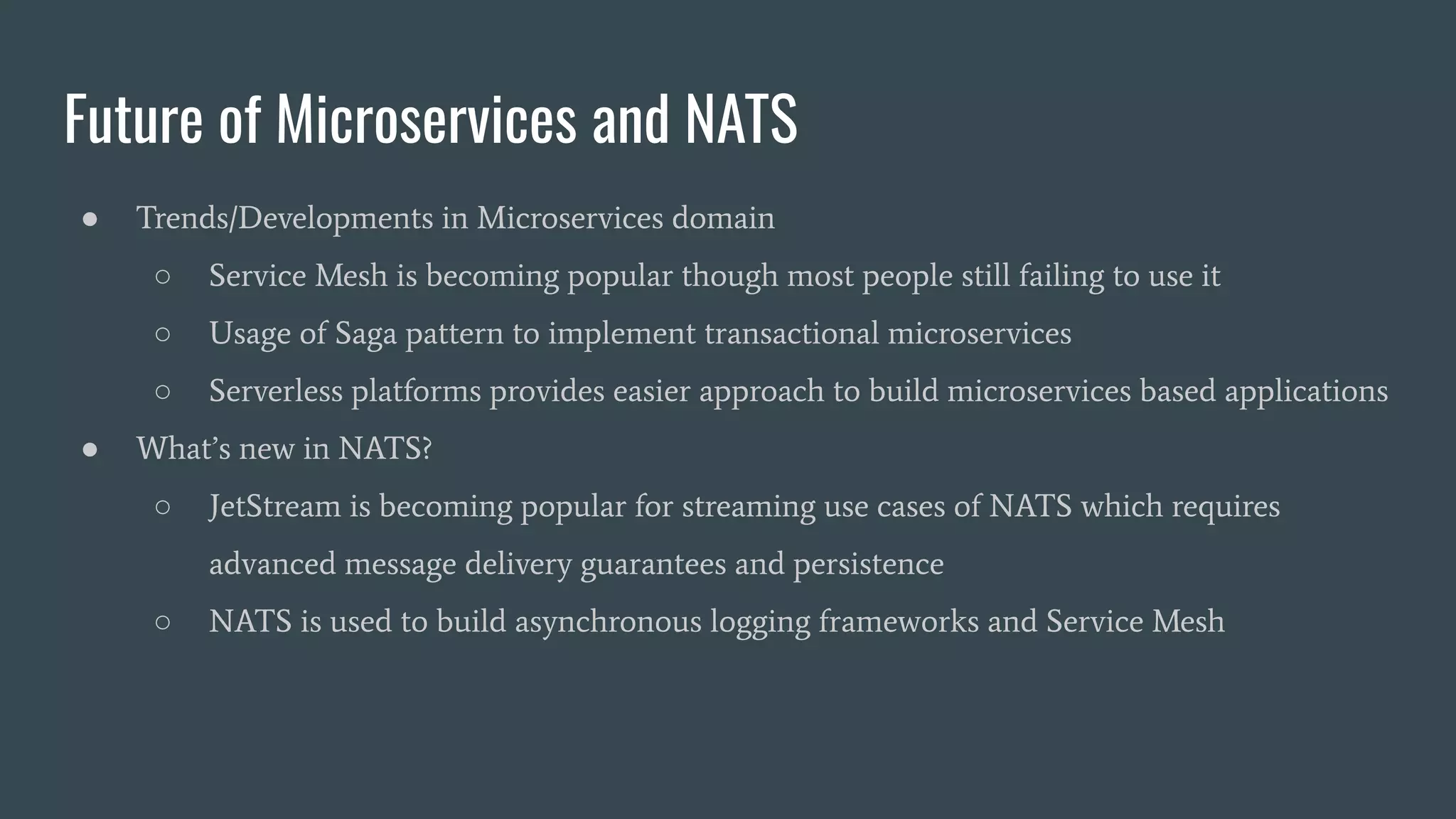 Designing microservices platforms with nats | PDF