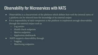 Designing microservices platforms with nats | PDF