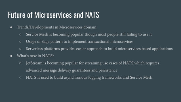Designing microservices platforms with nats | PDF