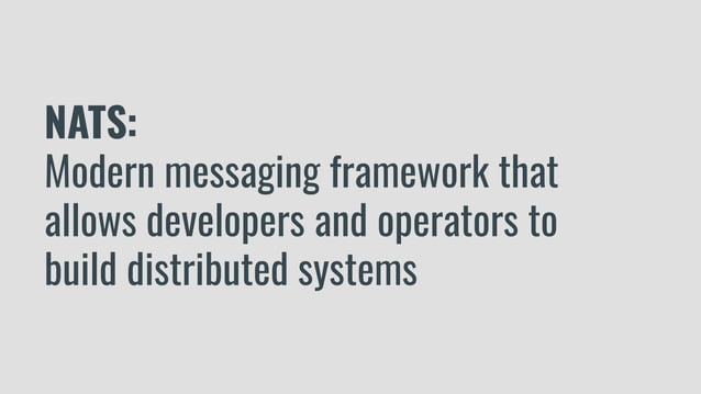 Designing microservices platforms with nats | PDF