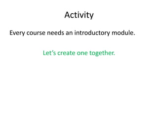 Designing modules for deeper learning | PPTX
