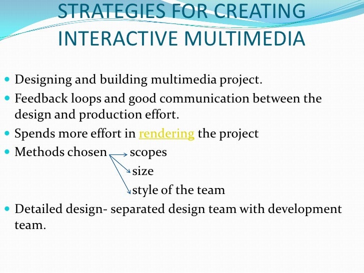 Designing Multimedia Project