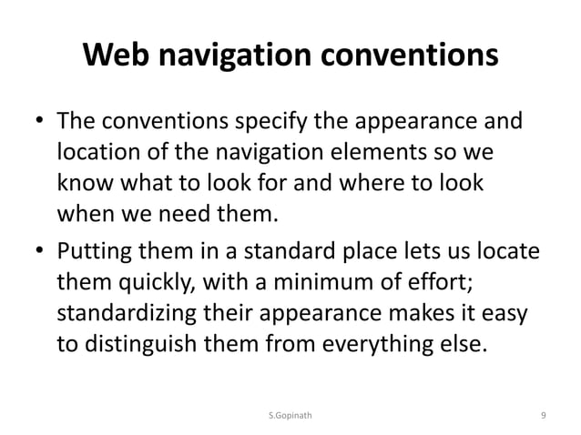 Designing navigation | PPT