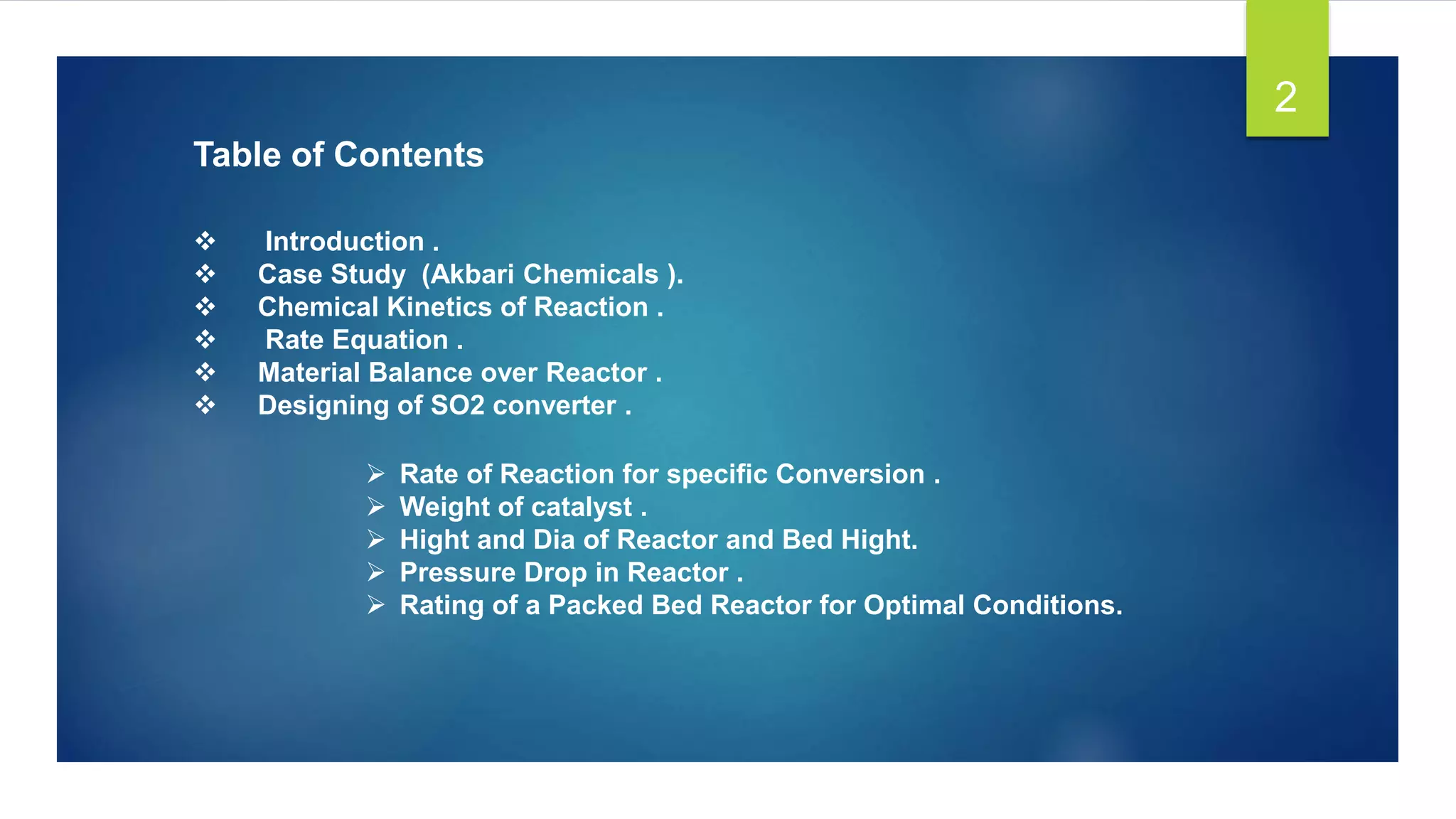 Designing of a plug flow reactor for so2 | PPTX