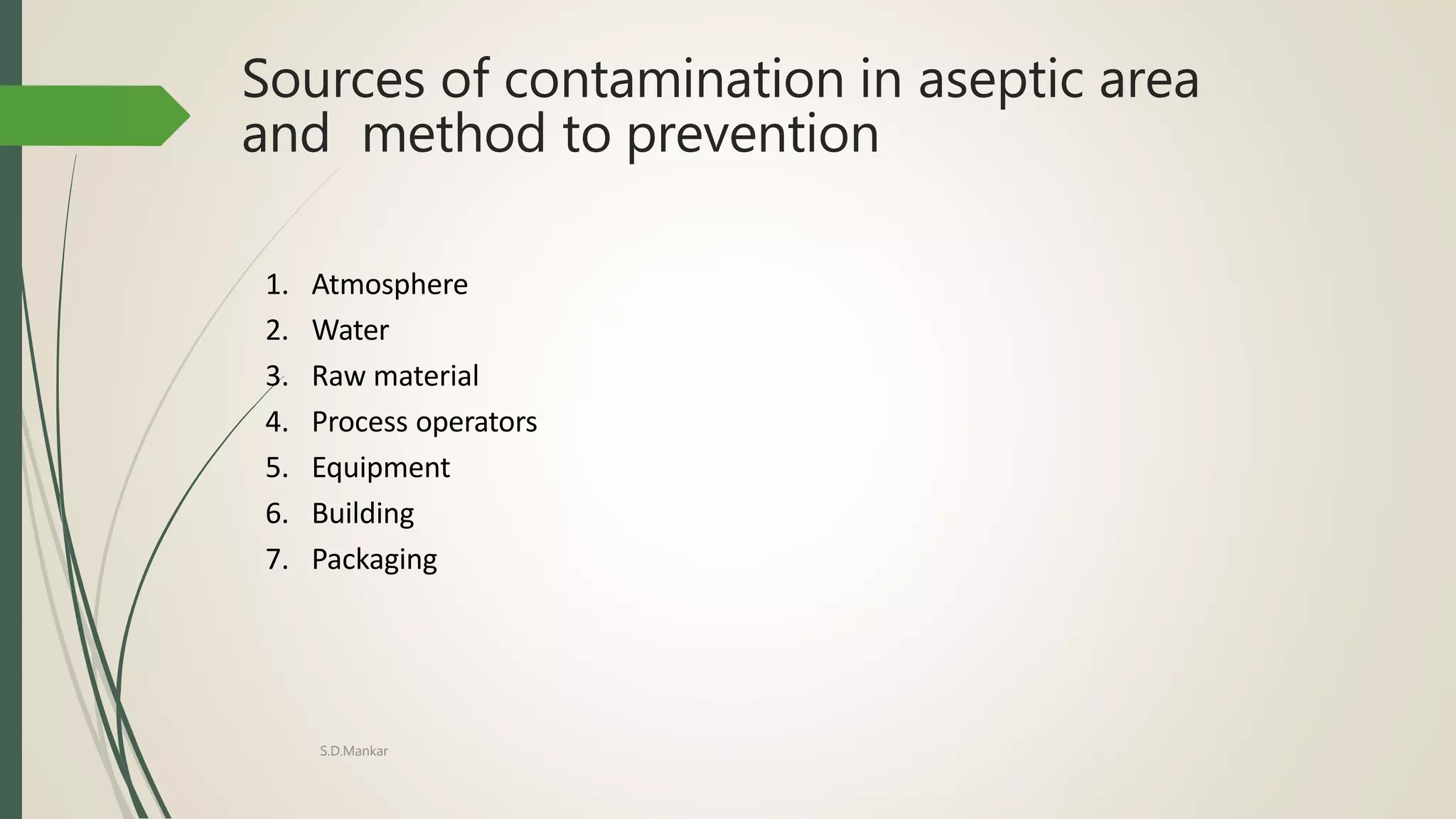 Designing of aseptic area | PPTX