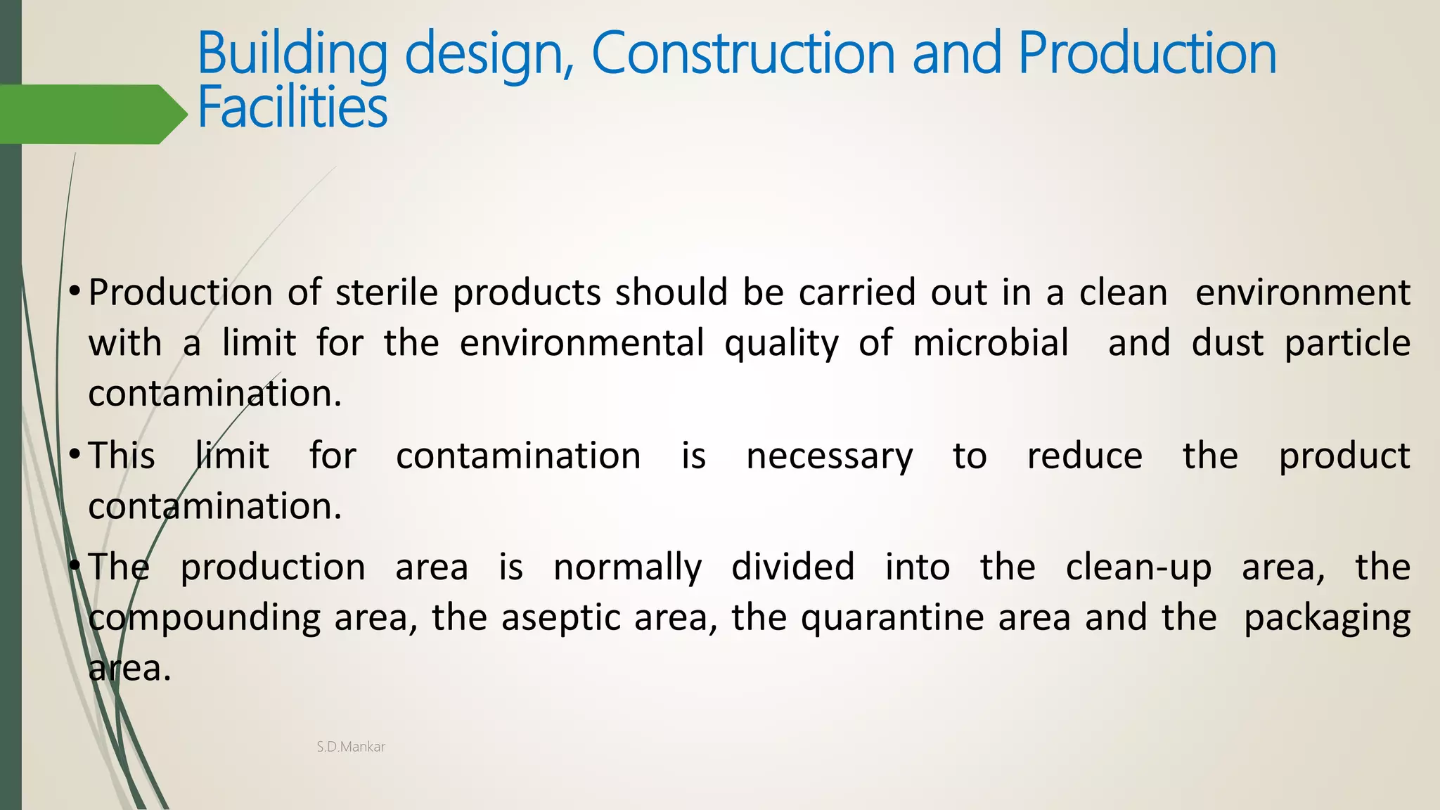 Designing of aseptic area | PPTX