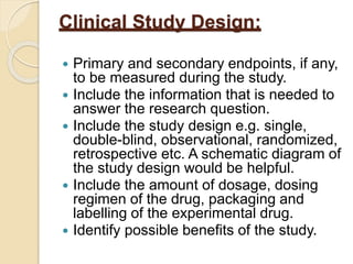 Designing of clinical study protocol rumana hameed | PPTX