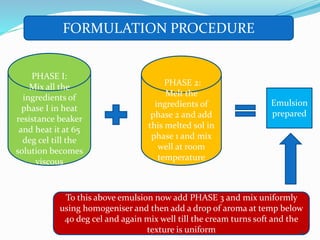 Designing of cosmeceutical product addressing pigmentation | PPTX