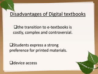 Designing of digital text books | PPTX