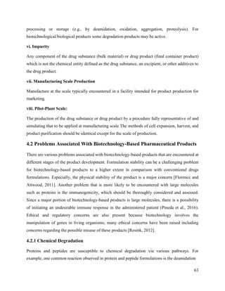 Designing of drug delivery system for biotechnology products considering stability aspects and ...