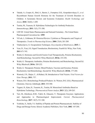 Designing of drug delivery system for biotechnology products considering stability aspects and ...