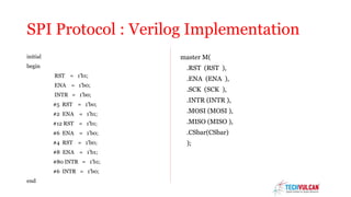Designing of fifo and serial peripheral interface protocol using ...