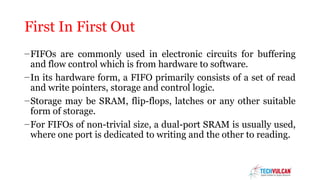 Designing of fifo and serial peripheral interface protocol using Verilog HDL | PPTX