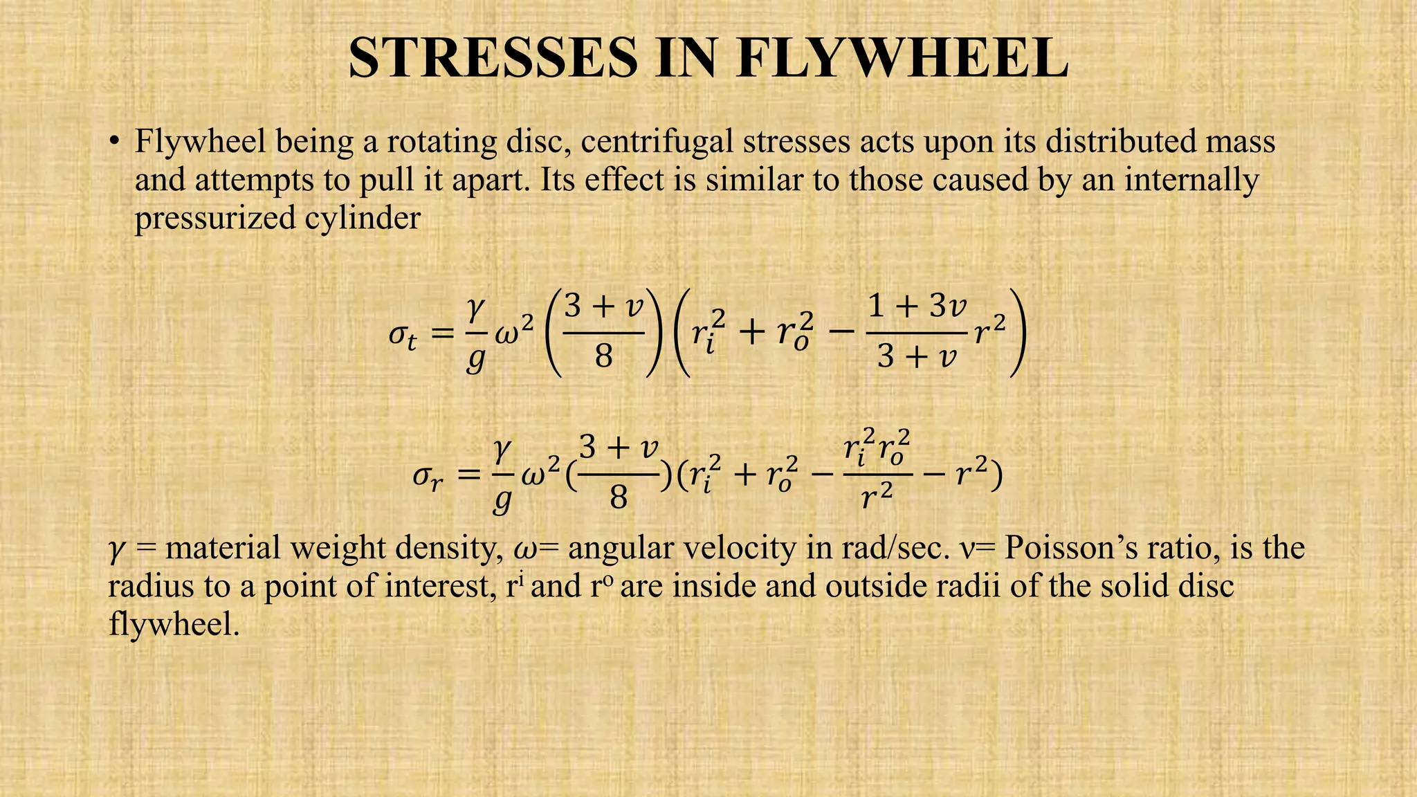 Designing of fly wheel | PPTX