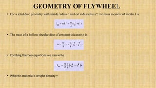 Designing of fly wheel | PPTX