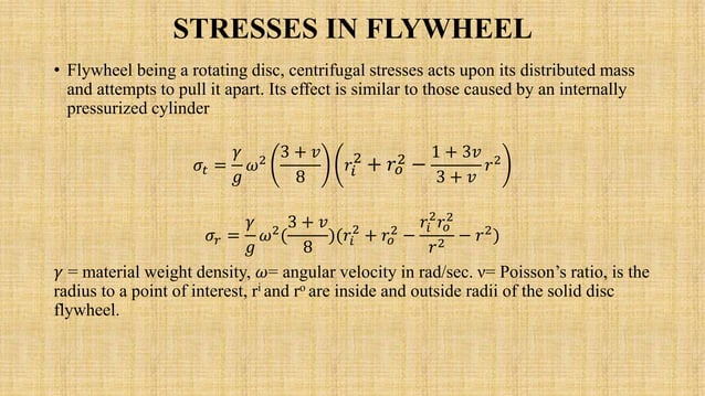 Designing of fly wheel | PPT